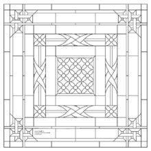 Stained Glass Square Panel Patterns | Action Bevel