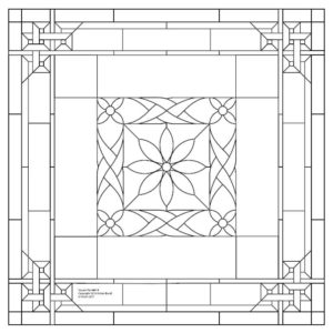 Stained Glass Square Panel Patterns | Action Bevel