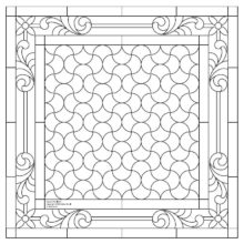 Stained Glass Square Panel Patterns | Action Bevel