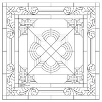 Square Panel Design 072 | Action Bevel
