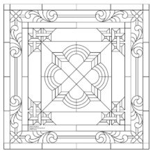 Square Panel Design 072 | Action Bevel