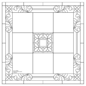 Stained Glass Square Panel Patterns | Action Bevel