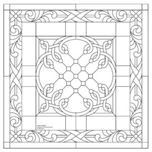 Stained Glass Square Panel Patterns | Action Bevel