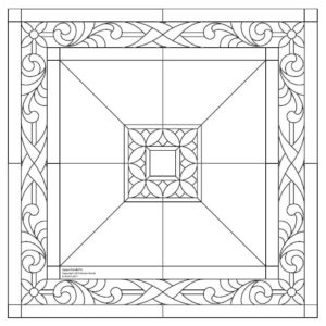 Stained Glass Square Panel Patterns | Action Bevel