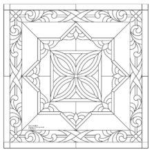 Stained Glass Square Panel Patterns | Action Bevel