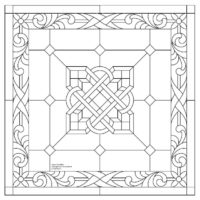 Stained Glass Square Panel Patterns | Action Bevel