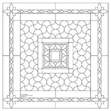 Stained Glass Square Panel Patterns | Action Bevel